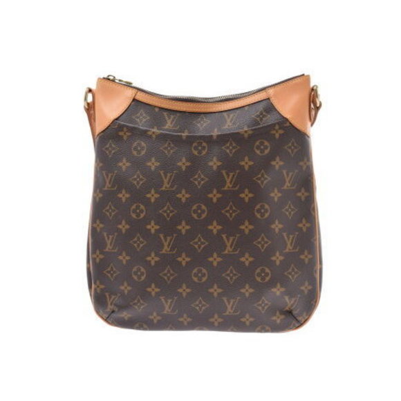 Louis Vuitton | Bags | Louis Vuitton Monogram Odeon Mm Brown Leather ...